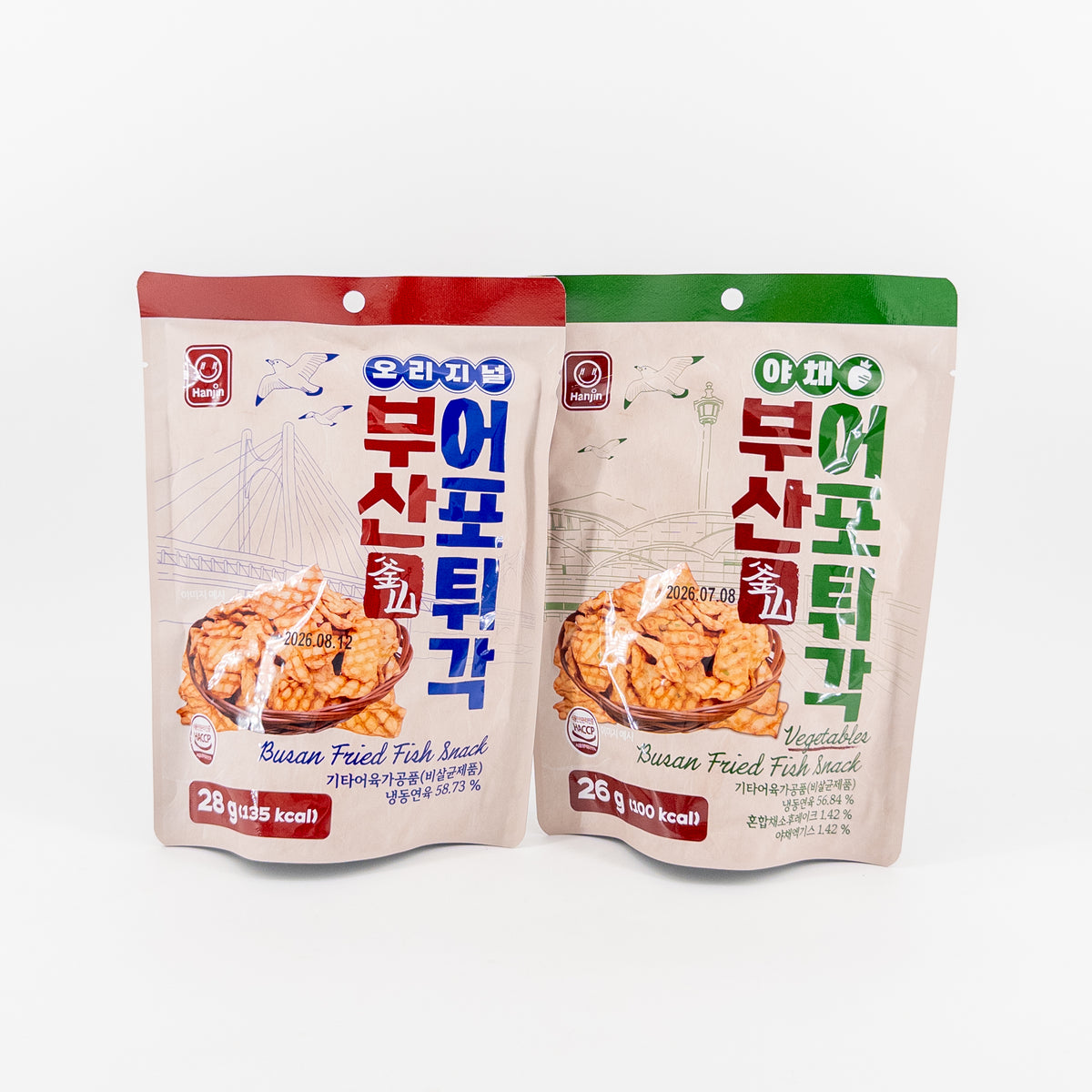 [HANJIN] BUSAN FRIED FISH SNACKS (2 FLAVORS) – Organic One