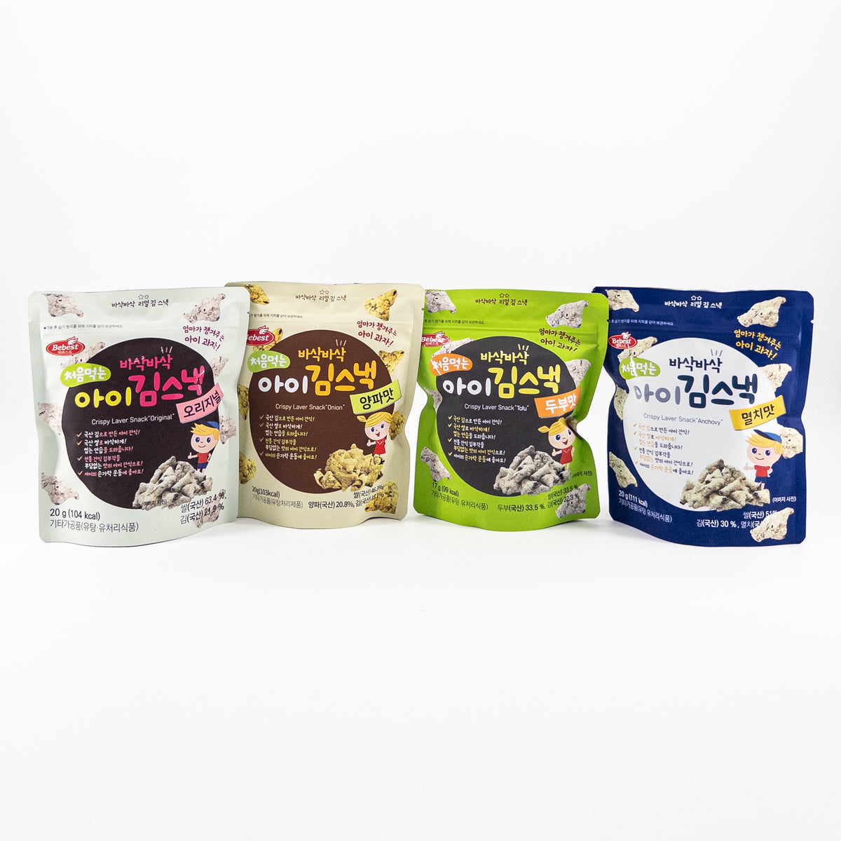 BEBEST Crispy Laver Seaweed Snack (4 Flavors) – Organic One